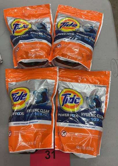 (4) BAGS OF TIDE PODS - Earl's Auction Company
