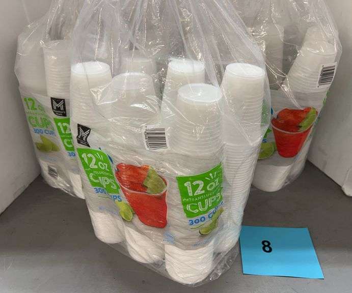 (3) PACKS OF PLASTIC CUPS - Earl's Auction Company
