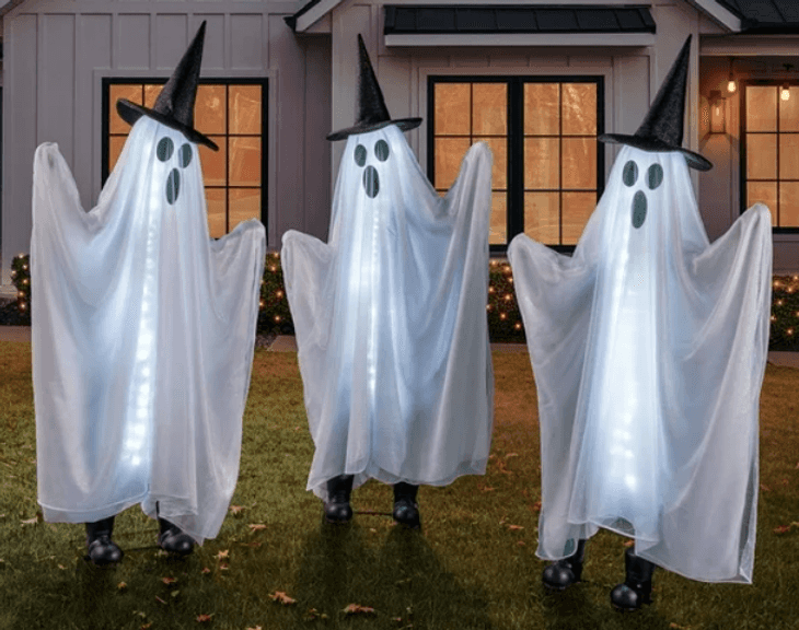 PRE LIT 3PC ANIMATED GHOSTS IN BOX - Earl's Auction Company