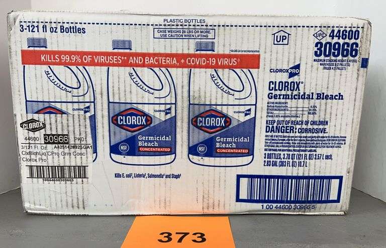 BOX OF CLOROX GERMICIDAL BLEACH - Earl's Auction Company