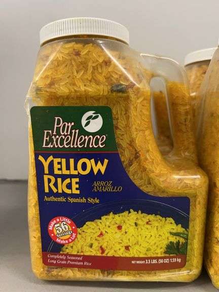 (4) JUGS OF PAR EXCELLENCE YELLOW RICE - Earl's Auction Company