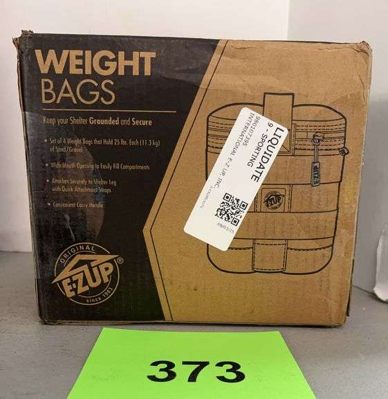 EZ UP WEIGHT BAGS IN BOX - Earl's Auction Company
