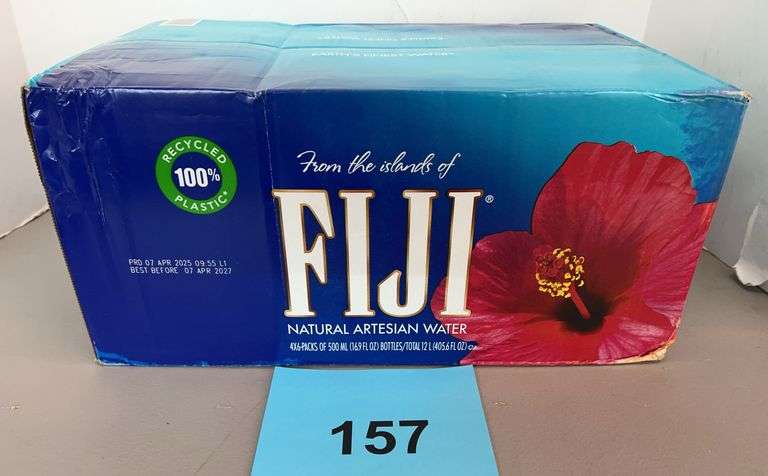 BOX OF FIJI NATURAL ARTESIAN WATER - Earl's Auction Company