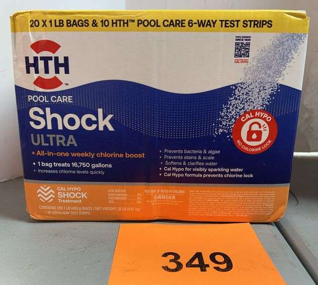 BOX OF HTH POOL CARE SHOCK ULTRA - Earl's Auction Company