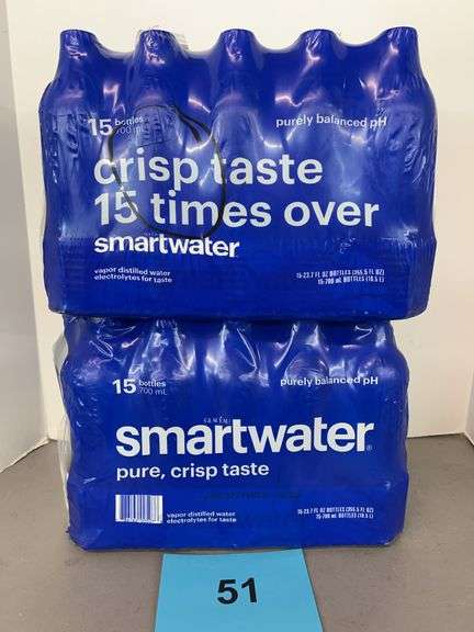 (2) PACKS OF SMARTWATER - Earl's Auction Company
