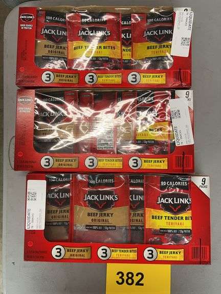 (3) PACKS OF JACK LINKS BEEF JERKY - Earl's Auction Company