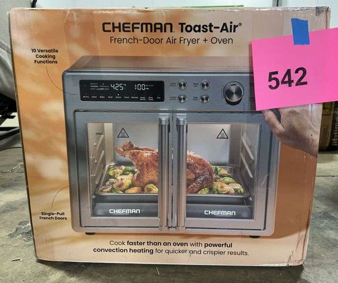 CHEFMAN TOAST AIR FRENCH DOOR AIR FRYER & OVEN IN BOX - Earl's Auction ...