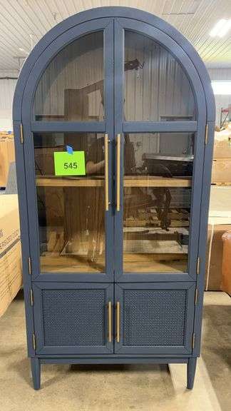 ENZO COLLECTION CABINET - BLUE - Earl's Auction Company