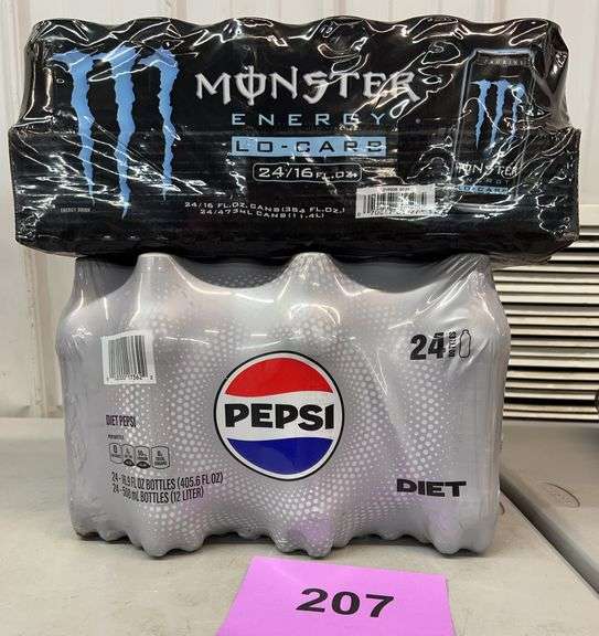 (2) PACKS OF DRINKS - PEPSI & MONSTER - Earl's Auction Company