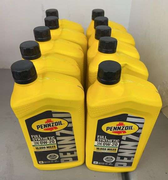 (10) BOTTLES OF PENNZOIL MOTOR OIL - Earl's Auction Company