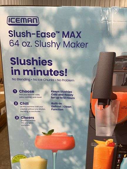 ICEMAN SLUSH EASE MAX SLUSHY MAKER IN BOX - Earl's Auction Company
