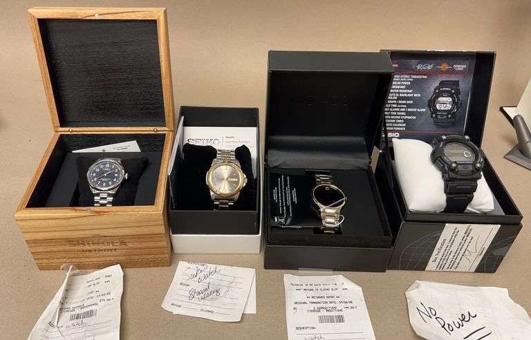 AS IS - (4) BROKEN WATCHES - SEE PHOTOS - Earl's Auction Company