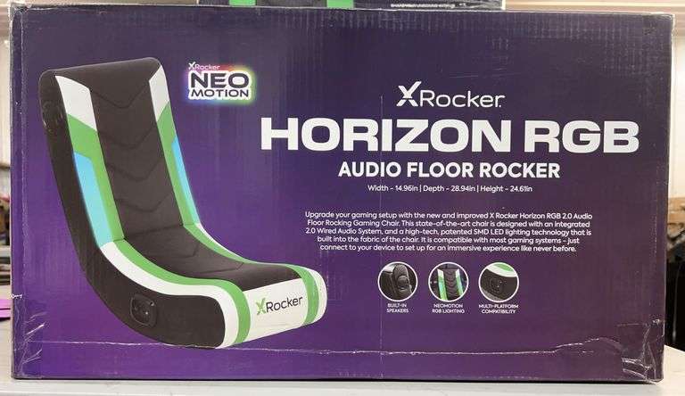 XROCKER HORIZON RGB AUDIO FLOOR ROCKER IN BOX - Earl's Auction Company