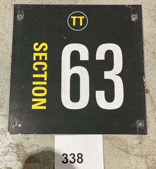 16"x16" IMS SECTION 63 DOUBLE SIDED SIGN - Earl's Auction Company