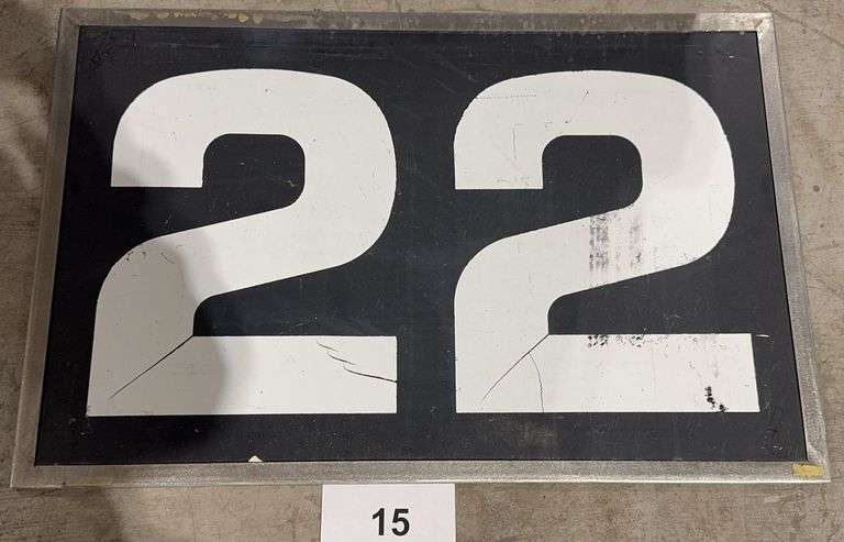 IMS SCORING PYLON SIGN W/ CERTIFICATE OF AUTHENTICITY - Earl's Auction ...