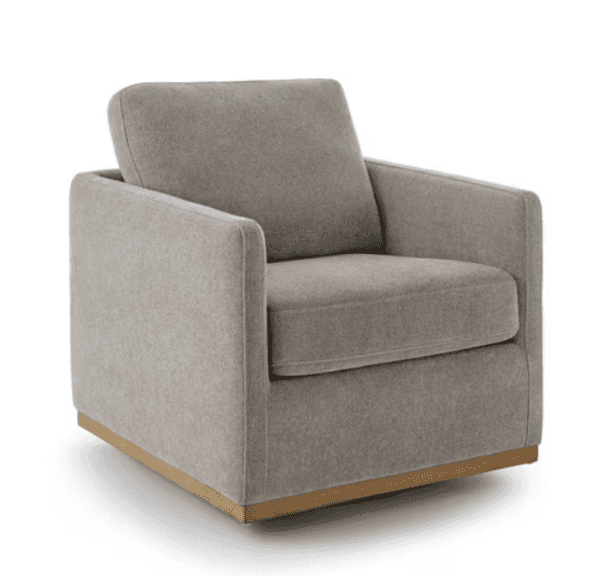 MODERN CLASSIC FABRIC SWIVEL CHAIR IN BOX - SAND - Earl's Auction Company