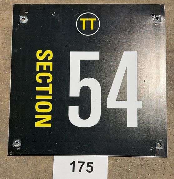 16"x16" IMS SECTION 54 DOUBLE SIDED SIGN - Earl's Auction Company