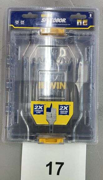 IRWIN SPEEDBOR 8PC WOOD SPADE BIT SET - Earl's Auction Company