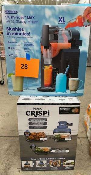 AS IS - NINJA CRISPI & ICEMAN SLUSHY MAKER IN BOXES - Earl's Auction ...