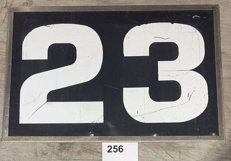 IMS SCORING PYLON SIGN W/ CERTIFICATE OF AUTHENTICITY - Earl's Auction ...