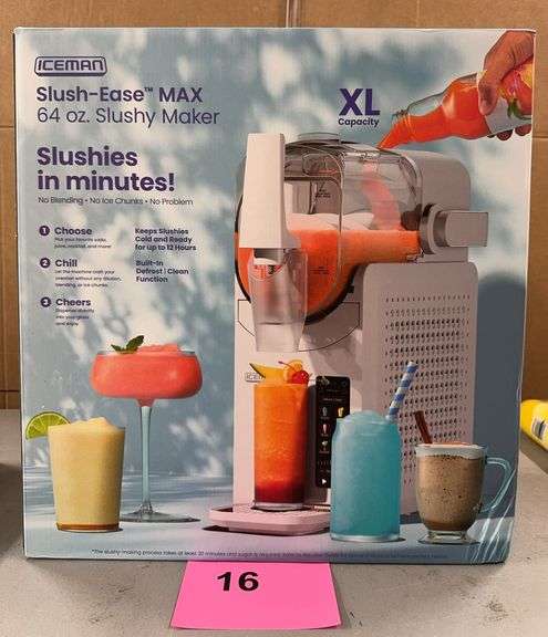 ICEMAN SLUSH-EASE MAX 64OZ SLUSHY MAKER IN BOX - Earl's Auction Company