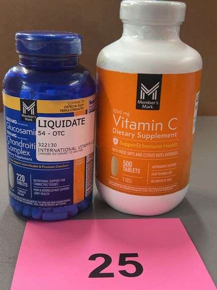 (2) BOTTLES OF VITAMINS - Earl's Auction Company