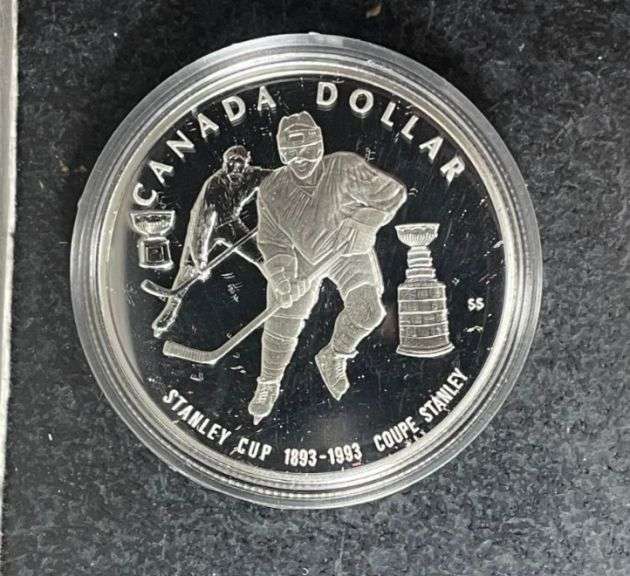 1993 Canada Silver Proof $1 One Dollar Coin 100th Anniversary Stanley ...