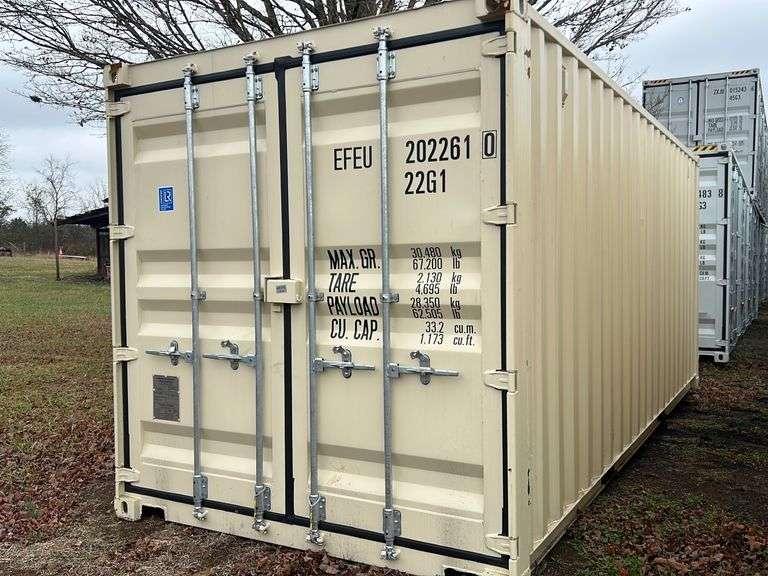 UNUSED 20' SHIPPING CONTAINER SINGLE DOOR - EK Auctioneers LLC