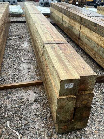 QTY (8) UNUSED 6"X6"X16' PRESSURE TREATED POSTS - EK Auctioneers LLC