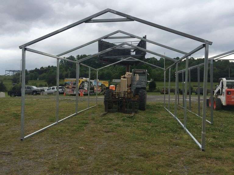 27'X24'X8' METAL BUILDING FRAME - EK Auctioneers LLC