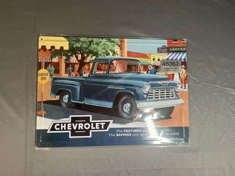 METAL CHEVROLET SIGN - EK Auctioneers LLC
