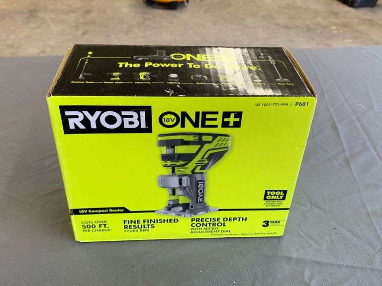 RYOBI 18V COMPACT ROUTER--TOOL ONLY NO BATTERY OR CHARGER - EK ...