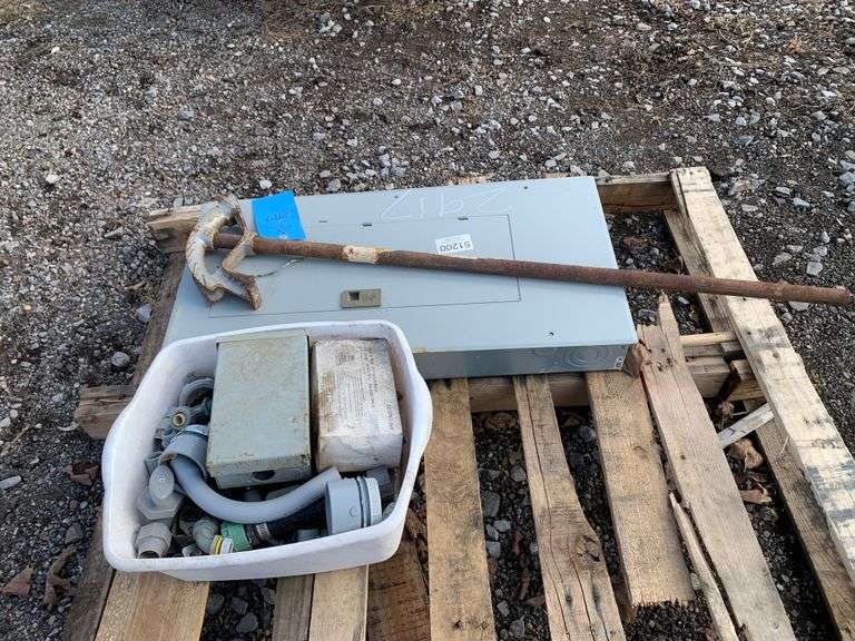 ELECTRIC FUSE BOX W/ ELECTRIC PARTS - EK Auctioneers LLC