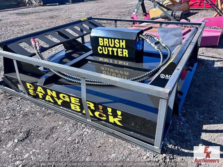UNUSED SKID STEER QUICK ATTACH MOWER KING 72" BRUSH CUTTER - EK ...
