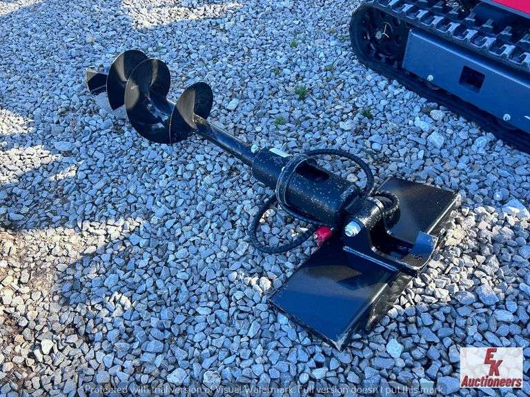 UNUSED WALK BEHIND 12" AUGER FOR WALK BEHIND SKIDSTEER - EK Auctioneers LLC