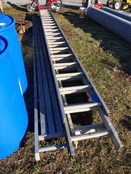 QTY (2) LADDERS & WALK BOARD - EK Auctioneers LLC