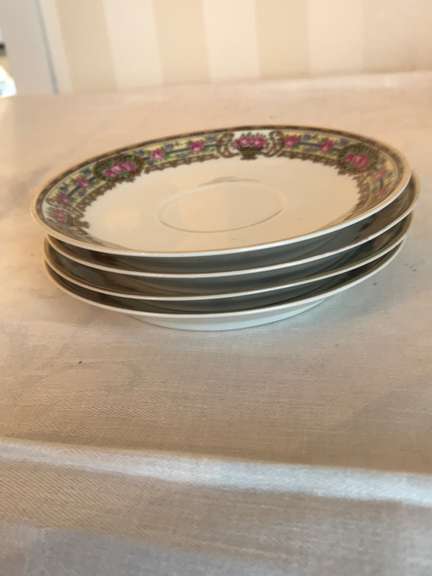 Limoges Cup & Saucers - Set of 8 (plus 4 extra saucers) - Estate Sales RVA