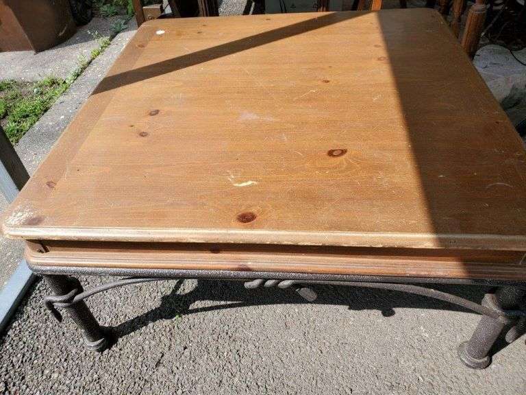 Square Coffee Table (Sturdy "Project" Piece) - Estate Sales RVA