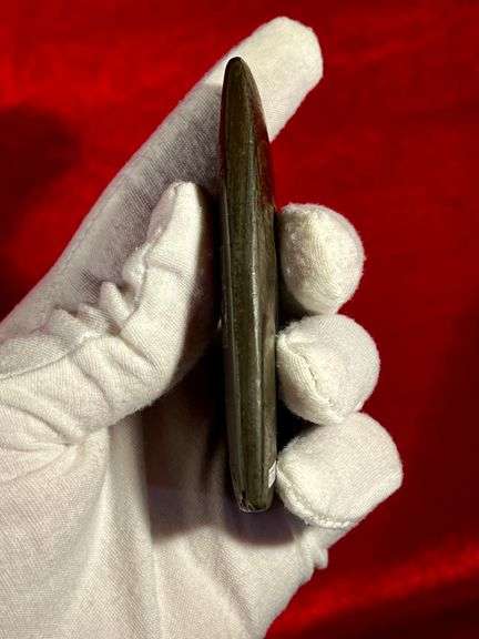 A Nice 3-7/16" Banded Slate Pendant - Evan Gallo Auctioneers LLC