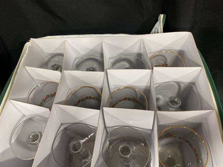 Christmas goblets & storage - Auction Services LTD