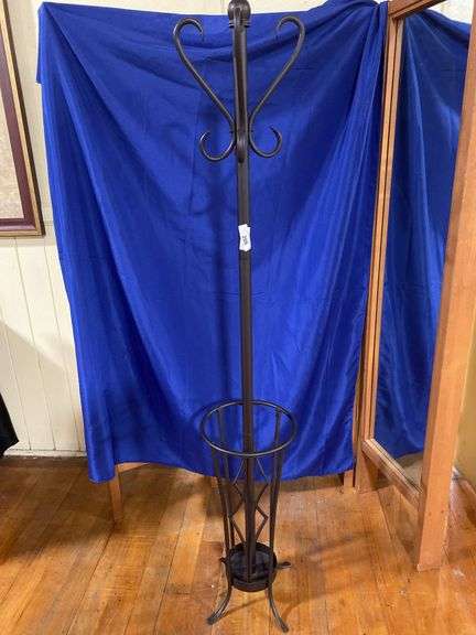 Hat/Umbrella stand, canes & yard sticks - Auction Services LTD