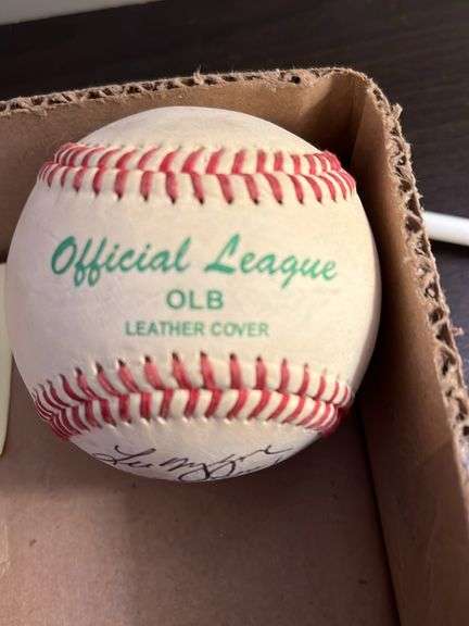 Autographed baseball - Auction Services LTD