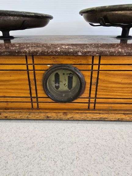 Vintage Scale used @ Clinkscales Pharmacy - Auction Services LTD