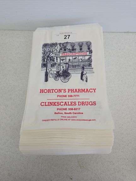 Clinkscales Pharmacy Bags - Auction Services LTD