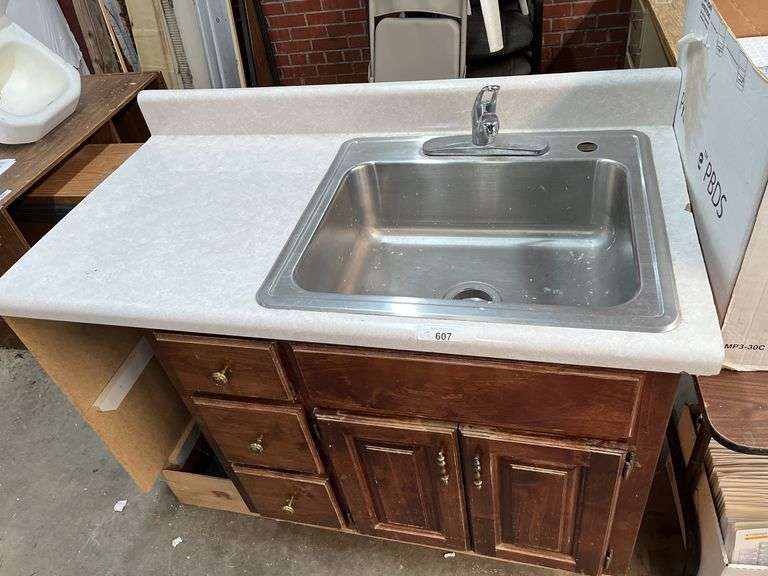 Kitchen Vanity with Sink - Auction Services LTD