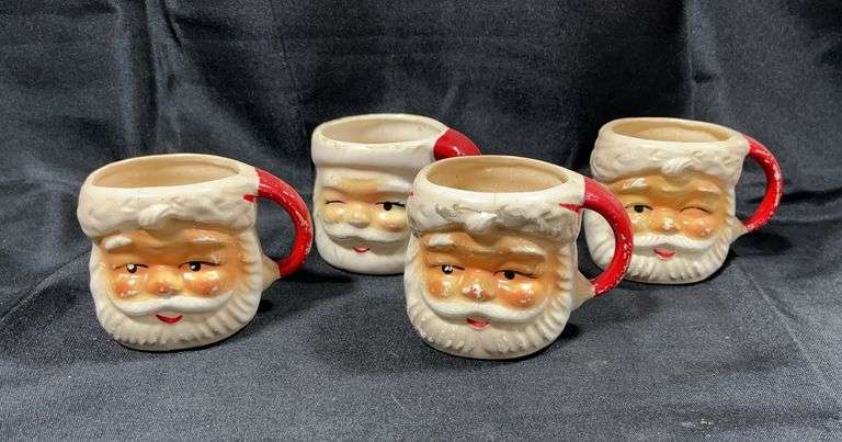 Vintage Santa mugs - Auction Services LTD