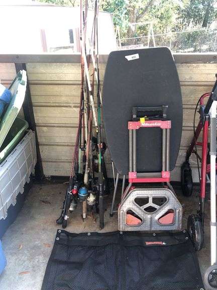 Folding table, Milwaukee folding “hand truck,” - Auction Services LTD