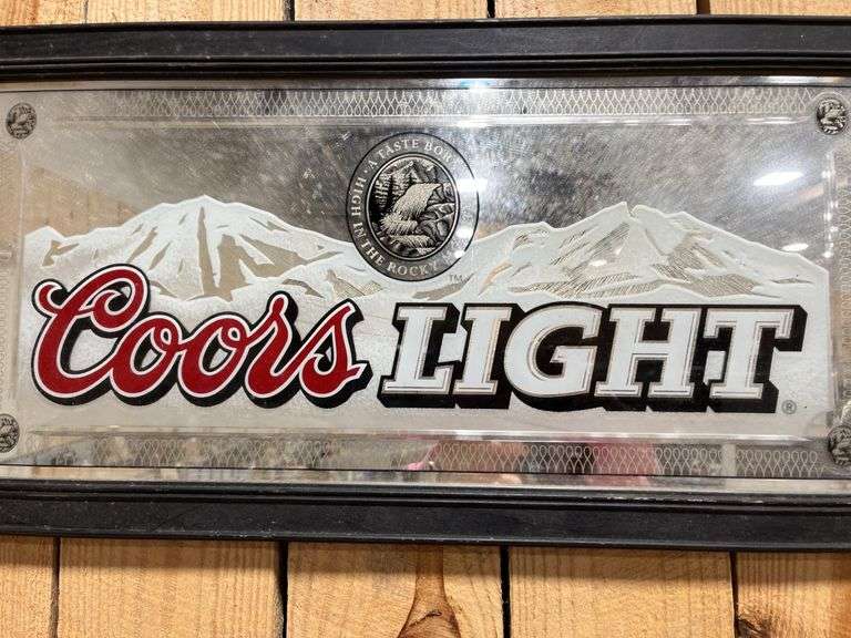 Coors Light sign - Auction Services LTD