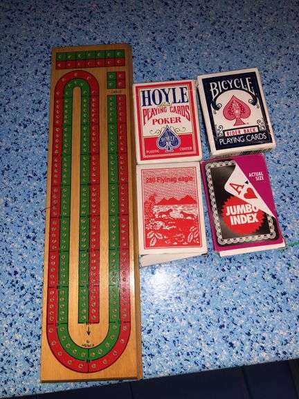 Game board and playing cards - Auction Services LTD
