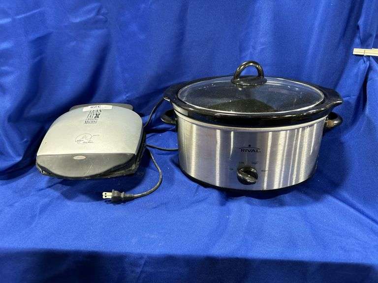 Grilling Machine and Crock Pot - Auction Services LTD